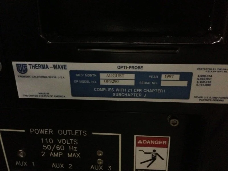KLA / TENCOR / THERMA-WAVE OPTIPROBE 3290 Wafer Tester used for sale ...