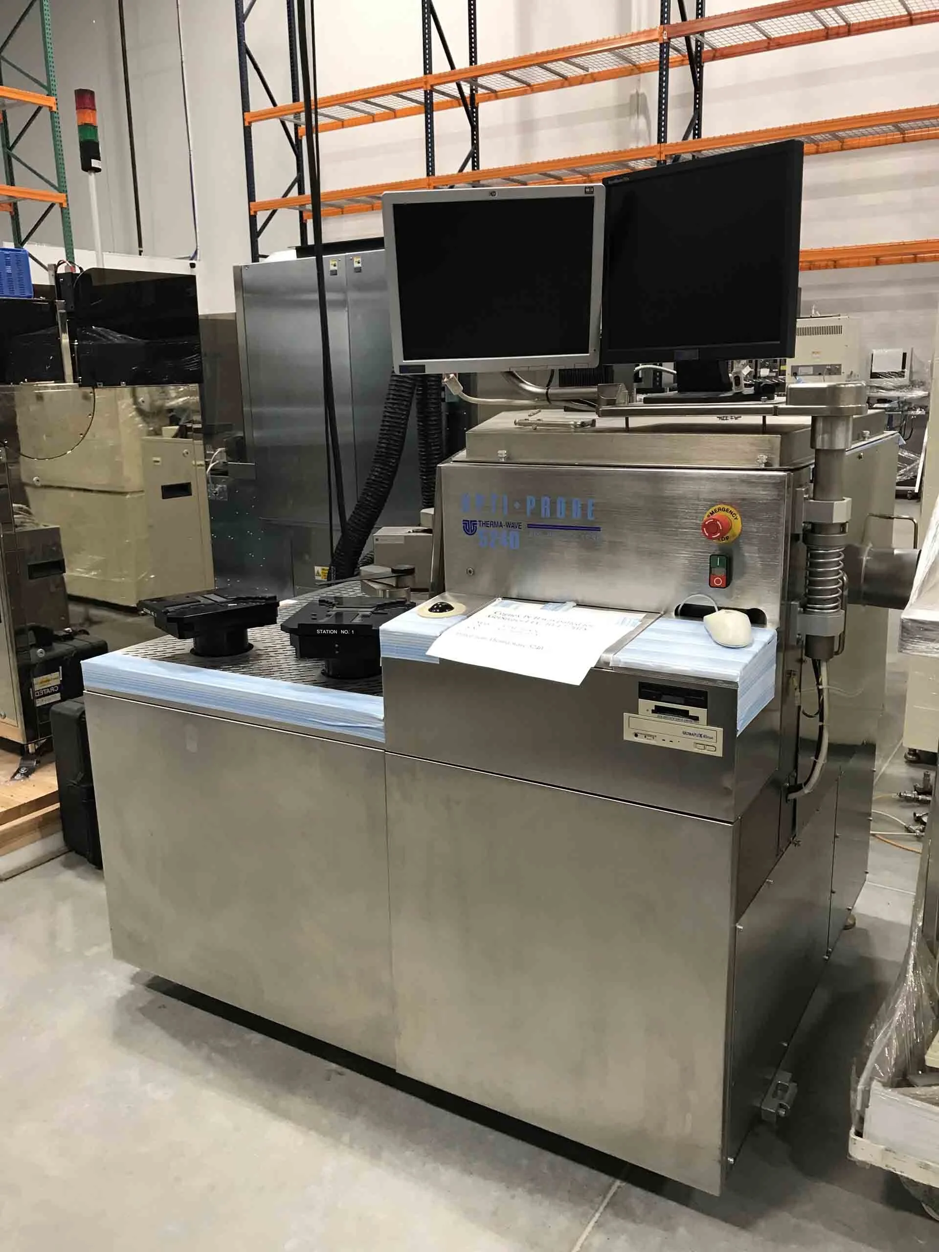 KLA / TENCOR / THERMA-WAVE OPTIPROBE 5240 Wafer Tester used for sale ...