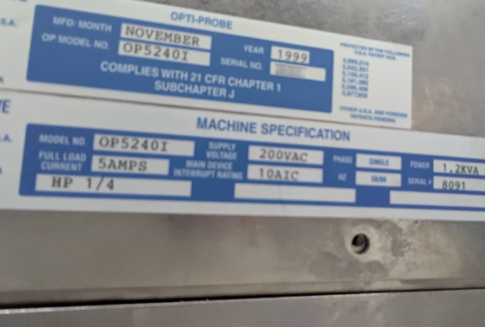 KLA / TENCOR / THERMA-WAVE Optiprobe 5240i 웨이퍼 테스터 판매 가격 #293814731 ...