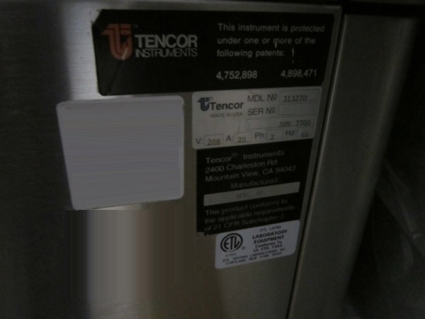 KLA / TENCOR 7700 Surfscan Wafer Tester used for sale price #9005860 ...
