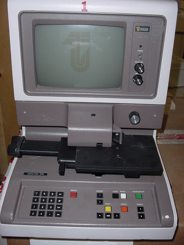 KLA / TENCOR Alpha Step 200 웨이퍼 테스터 판매 가격 #9080987에 사용됨 > CAE에서 구매