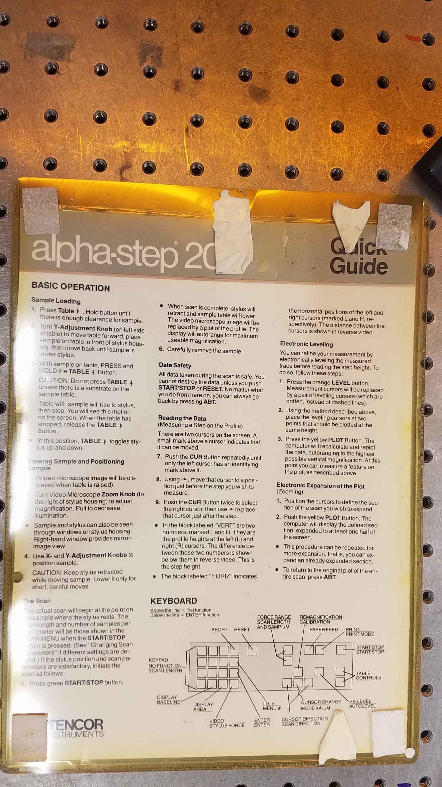 KLA / TENCOR Alpha Step 200 웨이퍼 테스터 판매 가격 #293792665에 사용됨 > CAE에서 구매