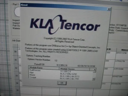 KLA / TENCOR Puma 9100 晶圓測試設備 用於銷售價格 #9023788, 2006 > 從 CAE 購買