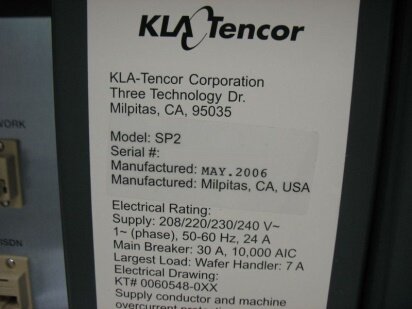 KLA / TENCOR SP2 마스크 & 웨이퍼 검사기 판매 가격 #9023773에 사용됨 > CAE에서 구매