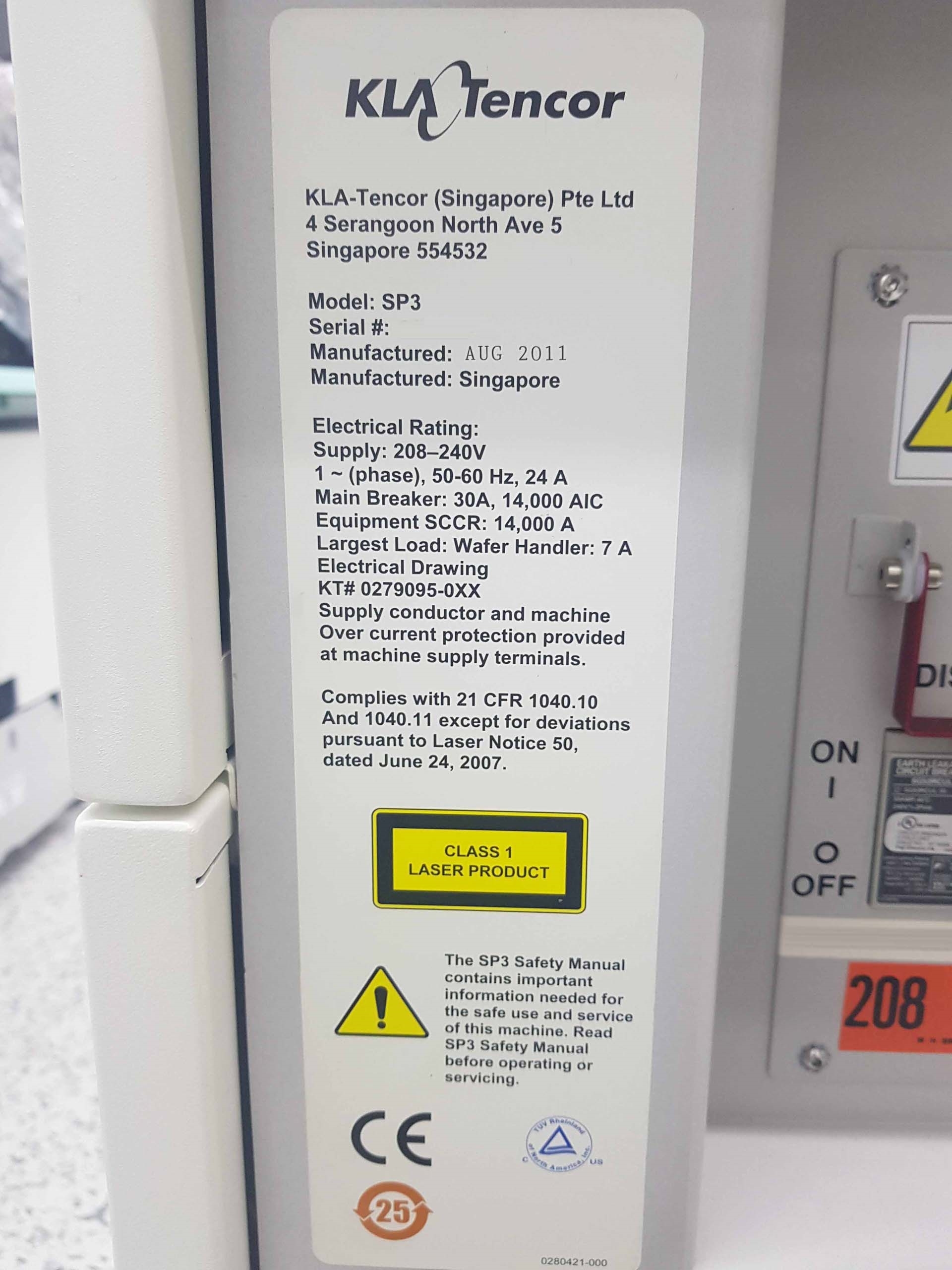 KLA / TENCOR SP3 used for sale price #9235735, 2011 > buy from CAE