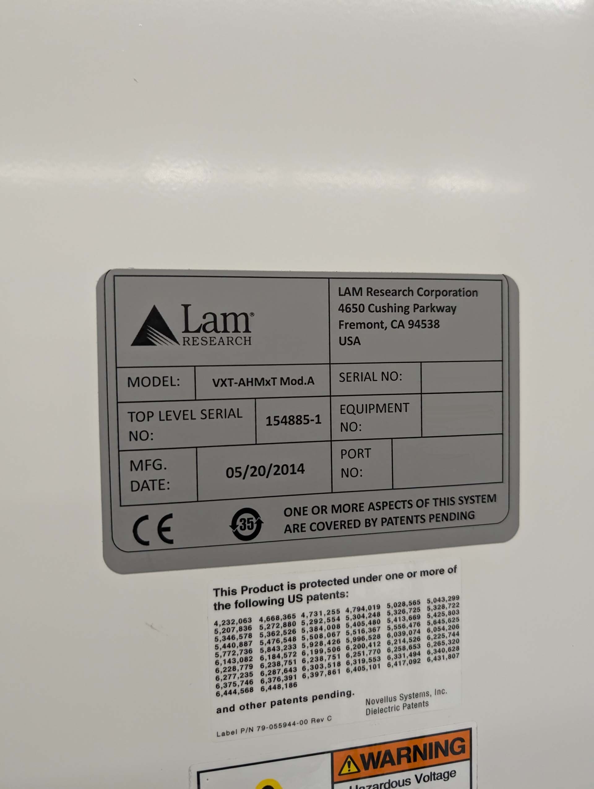 LAM RESEARCH / NOVELLUS Vector Extreme Etcher / Asher used for sale ...