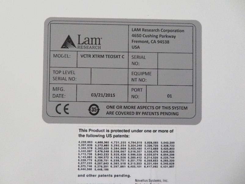 LAM RESEARCH / NOVELLUS Vector Extreme Etcher / Asher used for sale ...