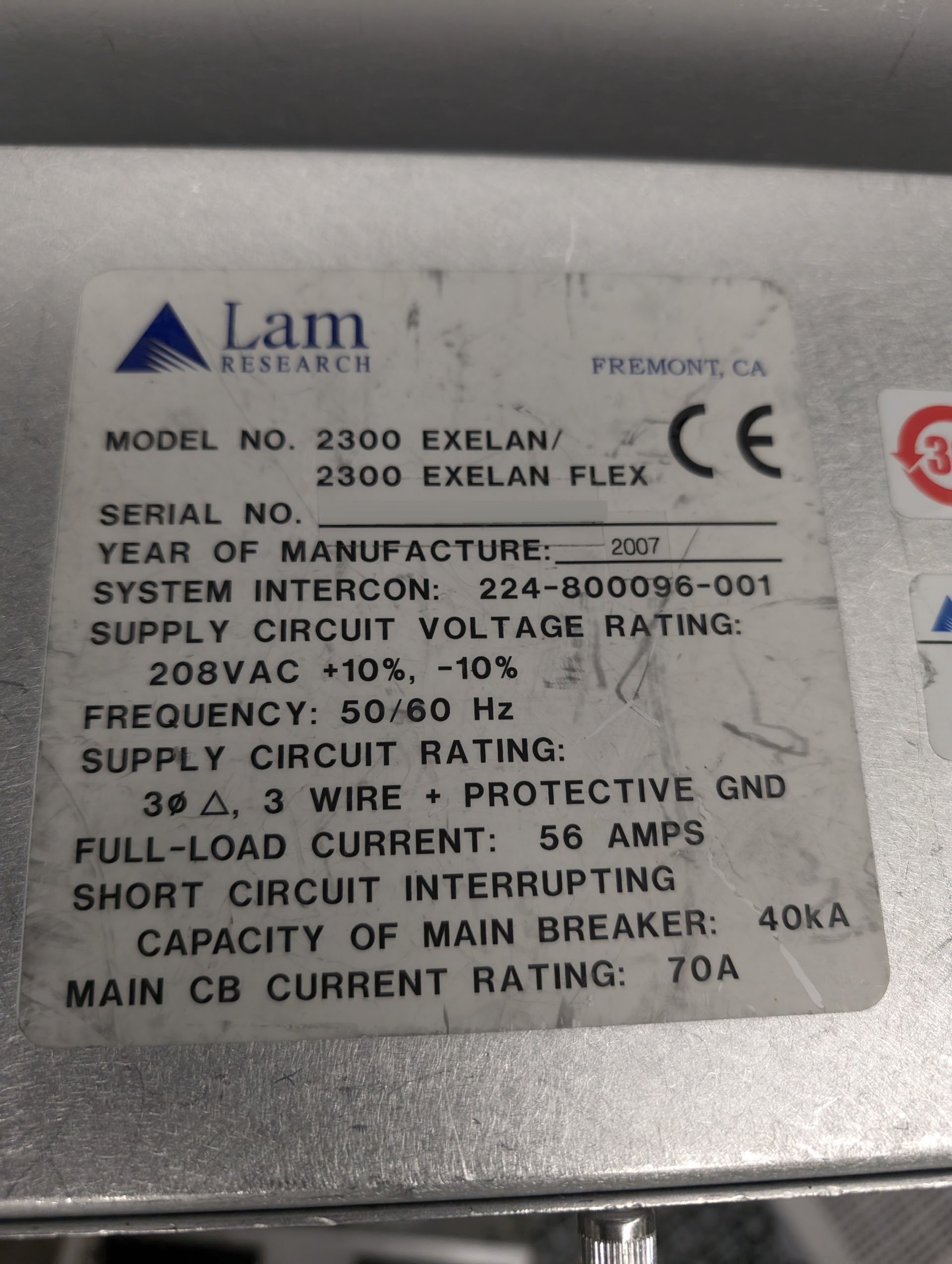 LAM RESEARCH 2300 Exelan Flex Etcher / Asher used for sale price ...
