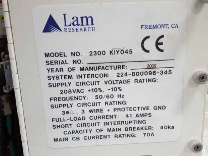 LAM RESEARCH 2300 Versys Etcher / Asher used for sale price #9152530 ...