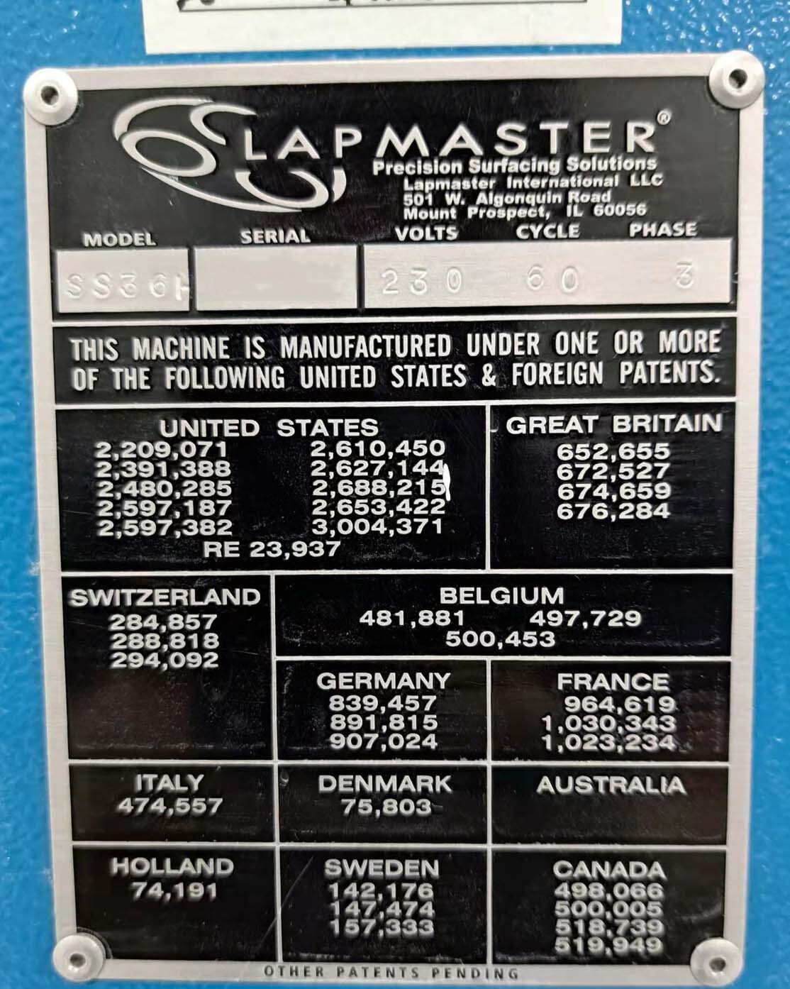 LAPMASTER 36 Wafer Grinder, Lapper & Polisher used for sale price ...