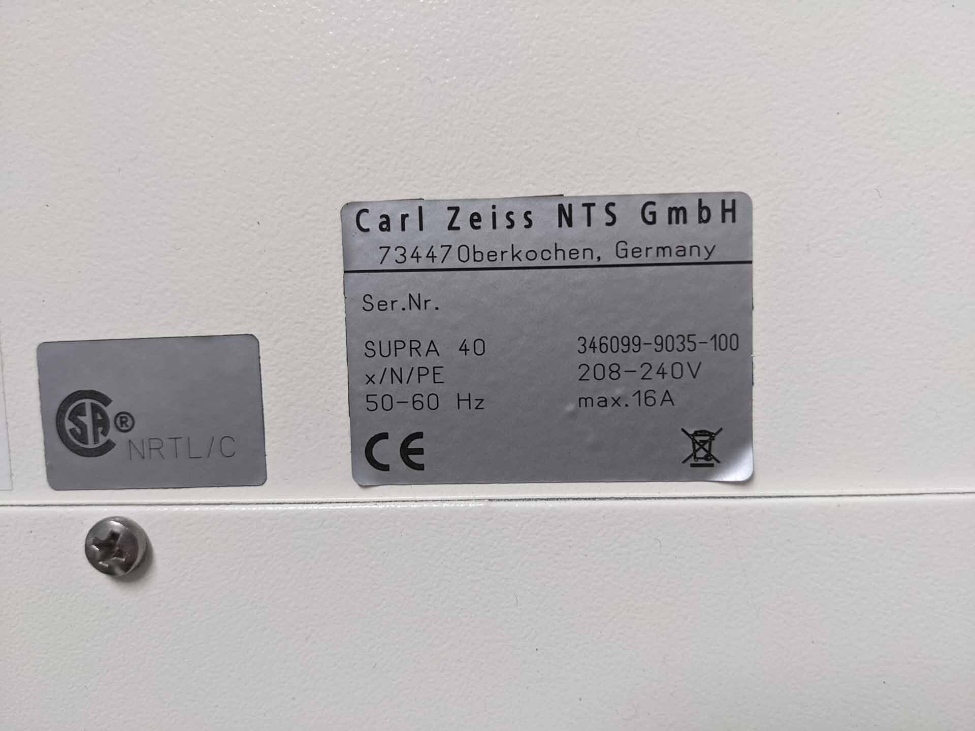 LEO / ZEISS Supra 40 SEM 用 待售的 價格 #293631669 > 購買 from CAE