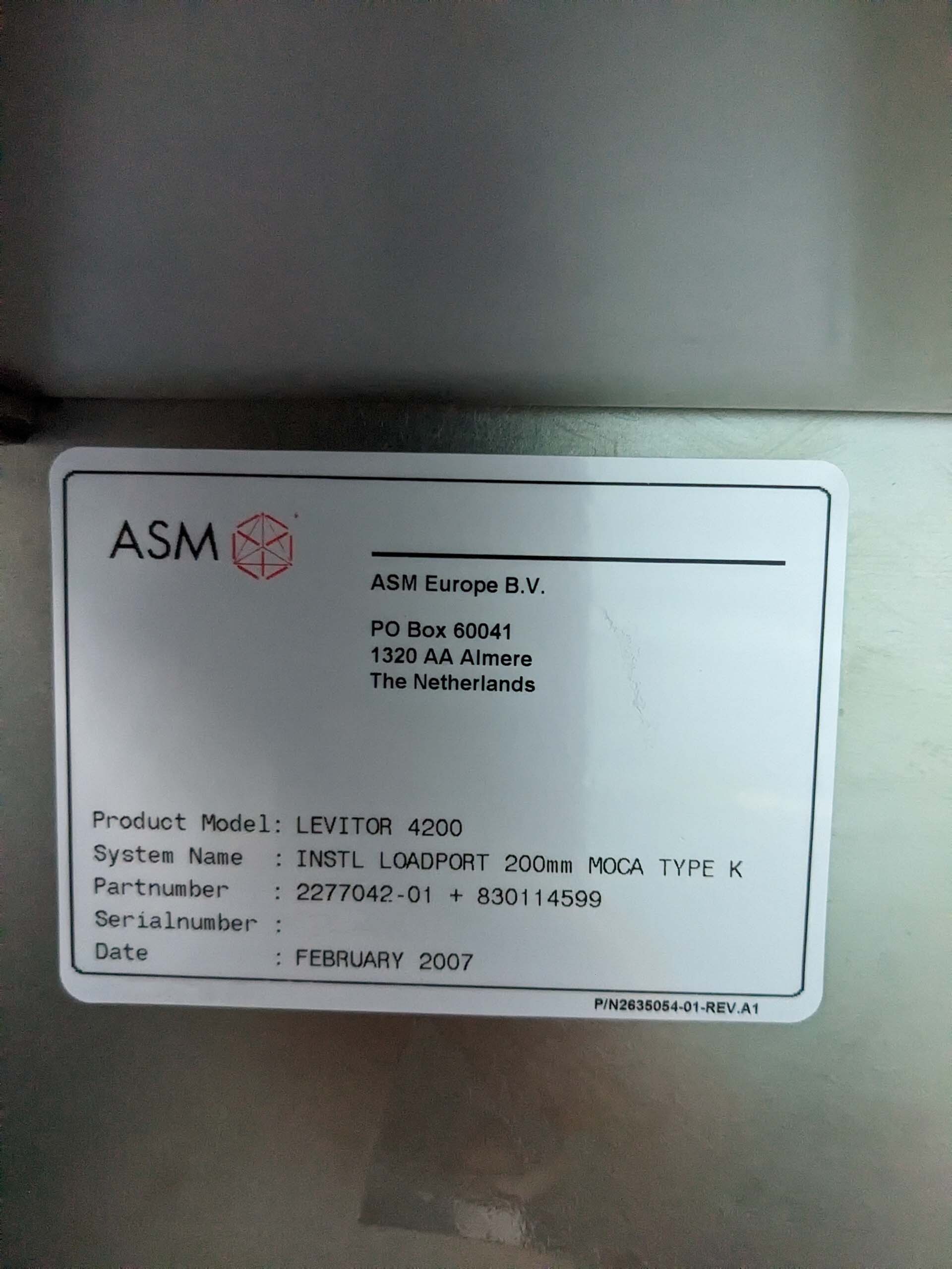 ASM Levitor 4200 used for sale price #293657286, 2007 > buy from CAE