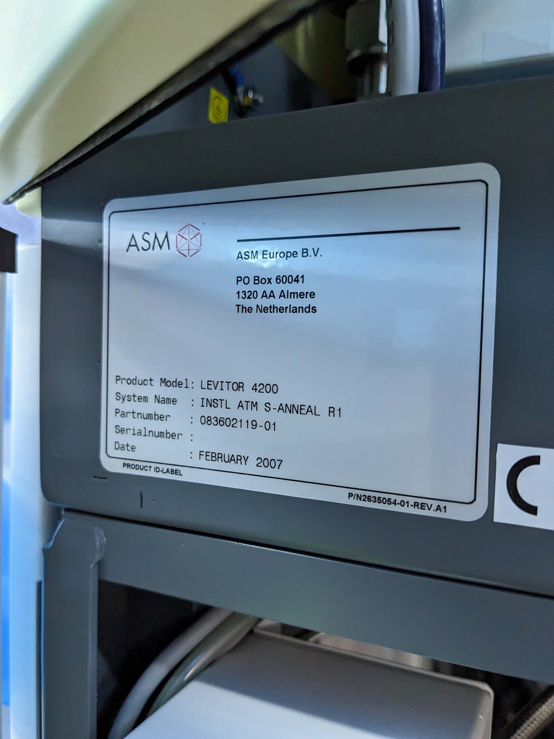 ASM Levitor 4200 used for sale price #293657286, 2007 > buy from CAE
