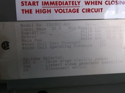 LIEBERT System 3 Chiller used for sale price #9044377 > buy from CAE