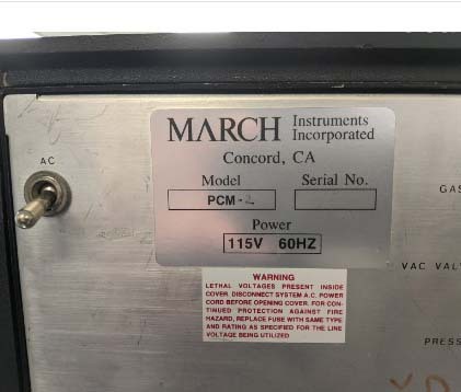 MARCH INSTRUMENTS PCM-2 蝕刻機/ 光阻清洗機 用於銷售價格 #293748743, 2020 > 從 CAE 購買