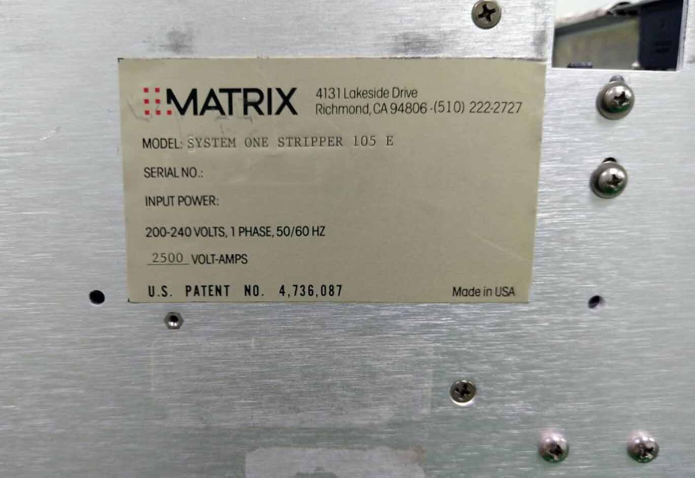MATRIX System One 105E 익숙한 판매용 가격 #293630489 > 사다 from CAE