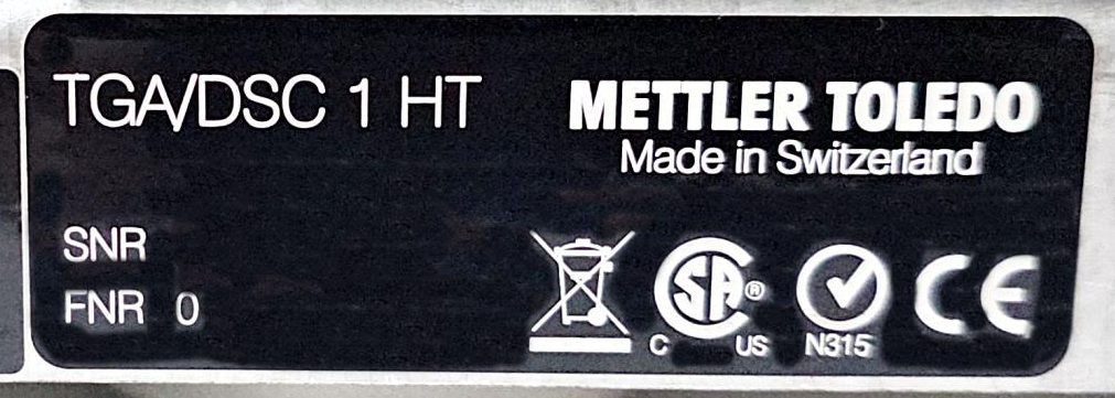 METTLER TOLEDO TGA/DSC 1 HT Lab Equipment used for sale price ...