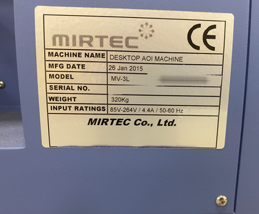 MIRTEC MV-3L used for sale price #293814445, 2015 > buy from CAE