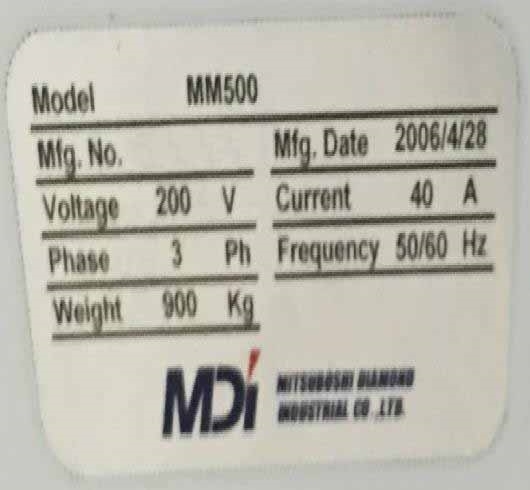 MITSUBOSHI DIAMOND INDUSTRIAL / MDI MM500 Scriber / Dicer used for sale ...