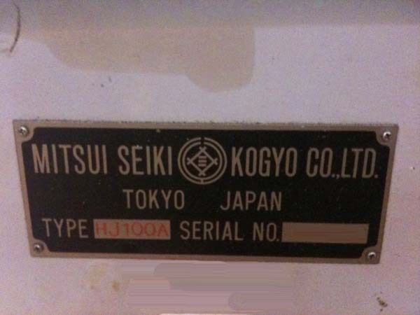MITSUI SEIKI HJ-100A Machine Tool used for sale price #163501, 1999 ...
