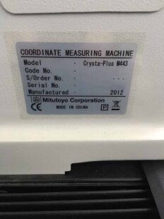 MITUTOYO Crysta-Plus M443 Optical Comparator used for sale price ...