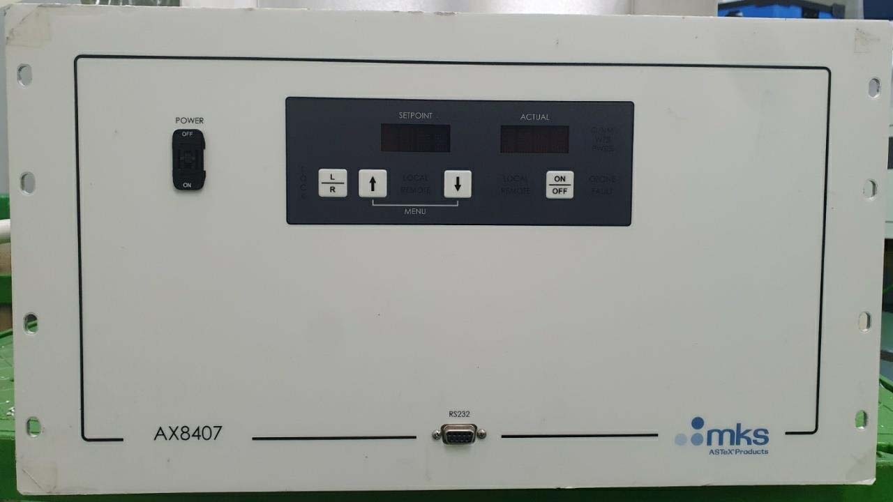 MKS / ASTEX AX 8407A 전원 공급 장치 판매 가격 #9411155에 사용됨 > CAE에서 구매