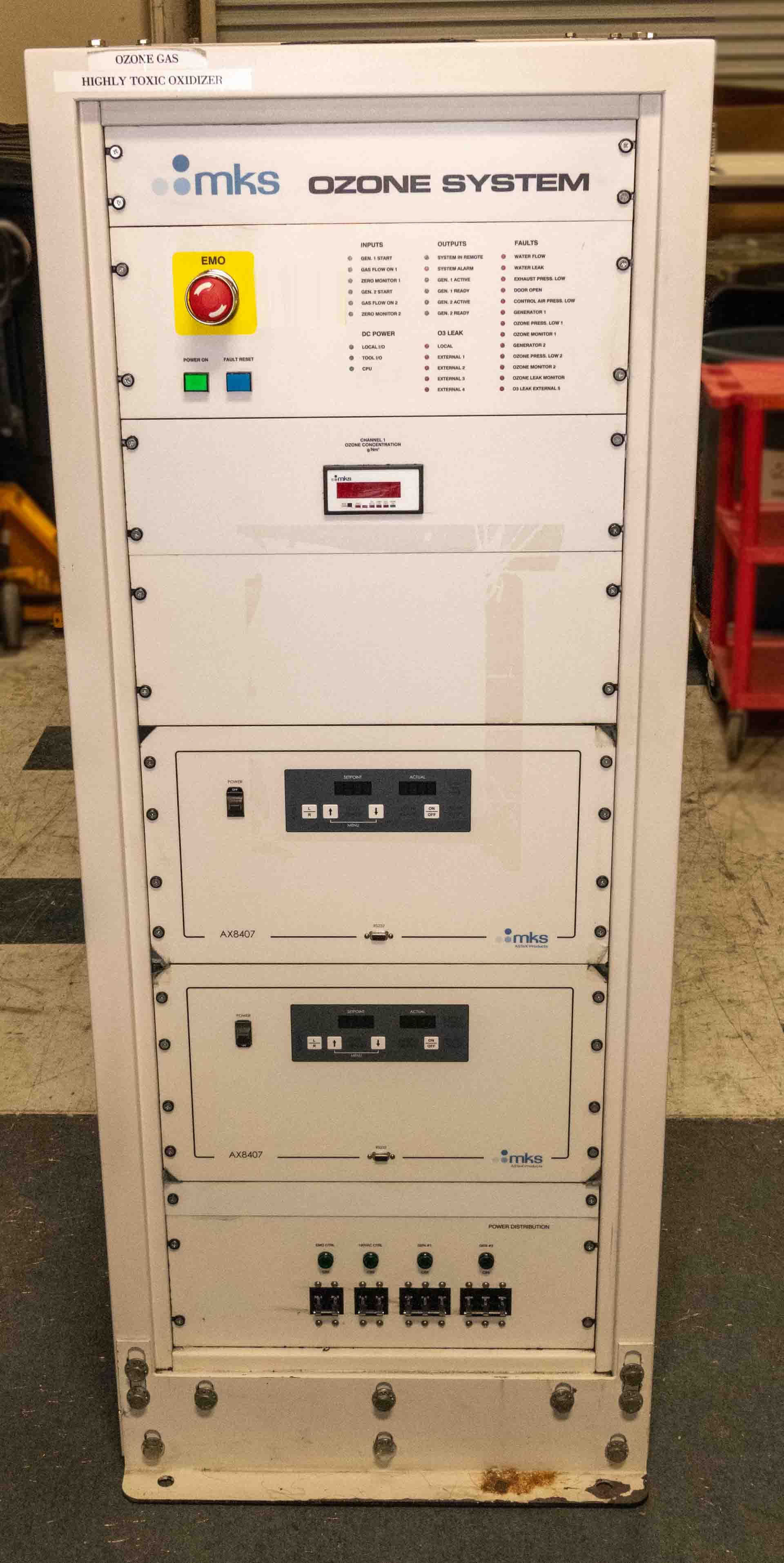 MKS Ozone generator rack for AX 8550 Parts used for sale price ...