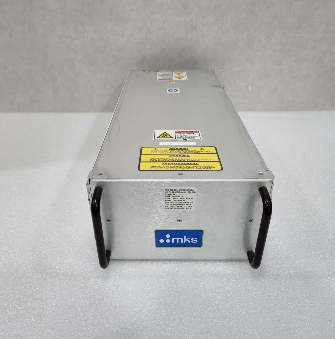 MKS Edge 30R40A 전자 테스트 장비 판매 가격 #293668879에 사용됨 > CAE에서 구매