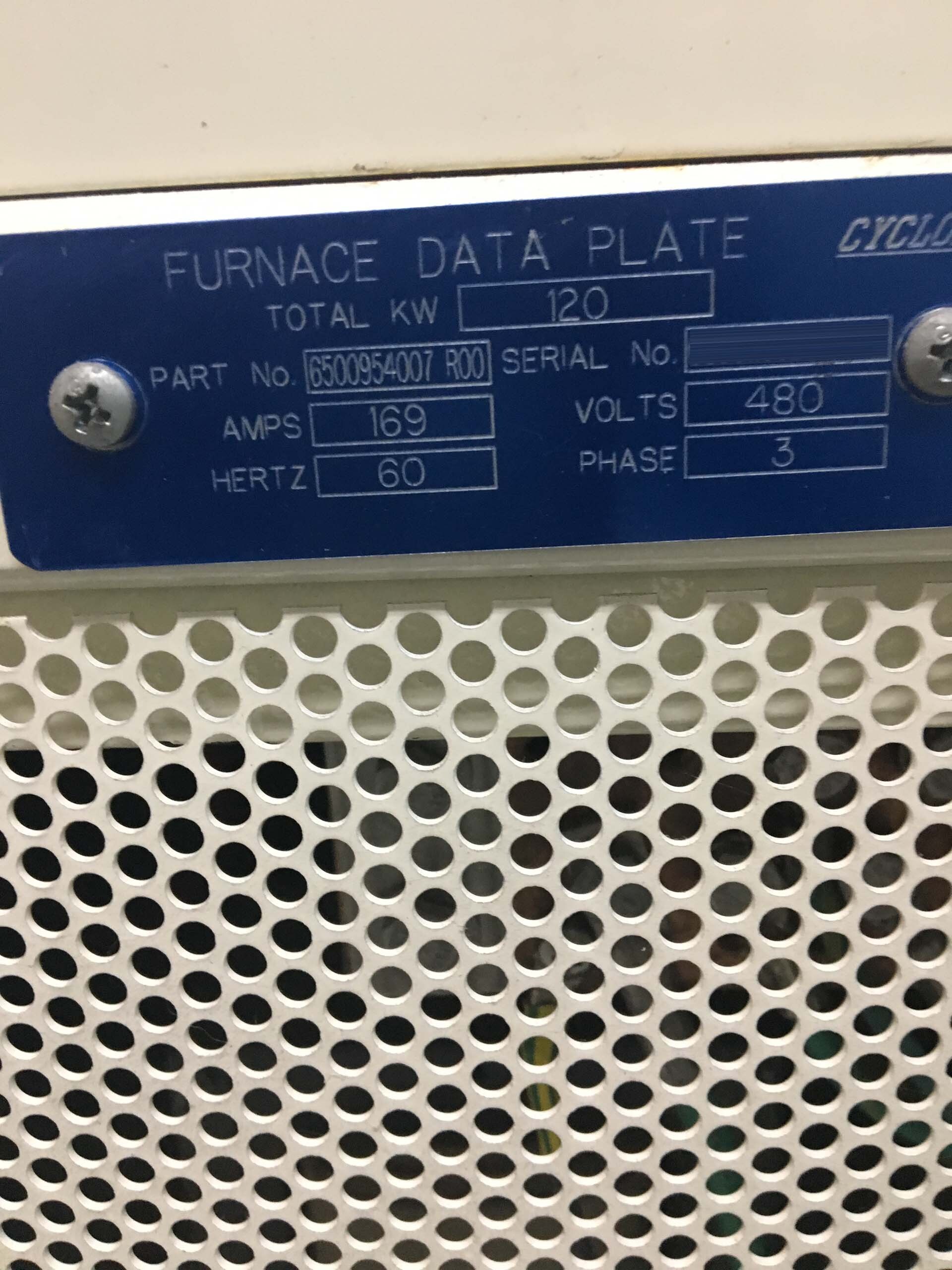 MRL Cyclone furnace Diffusion Furnace used for sale price #293770199 ...