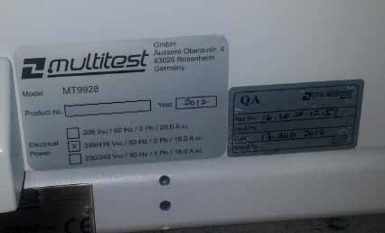 MULTITEST MT 9928XM 핸들러 판매 가격 #9073004, 2012에 사용됨 > CAE에서 구매