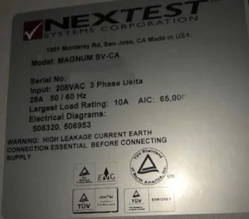 NEXTEST / TERADYNE Magnum SV-CA Final Testing Equipment used for sale ...