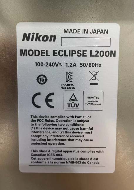 NIKON Eclipse L 200N 현미경 판매 가격 #293764664에 사용됨 > CAE에서 구매
