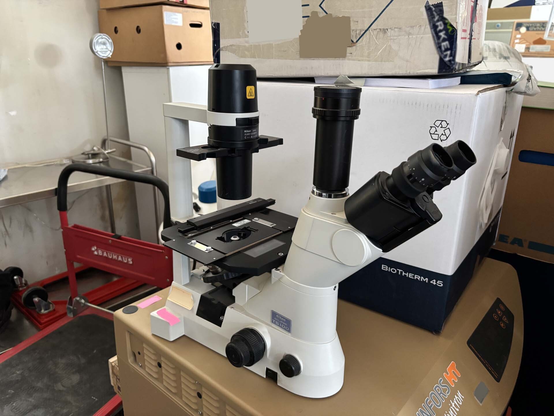 NIKON Eclipse TS 100 현미경 판매 가격 #293765135에 사용됨 > CAE에서 구매