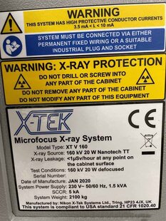 NIKON XT V 160 X-ray Equipment used for sale price #293617913, 2020 ...