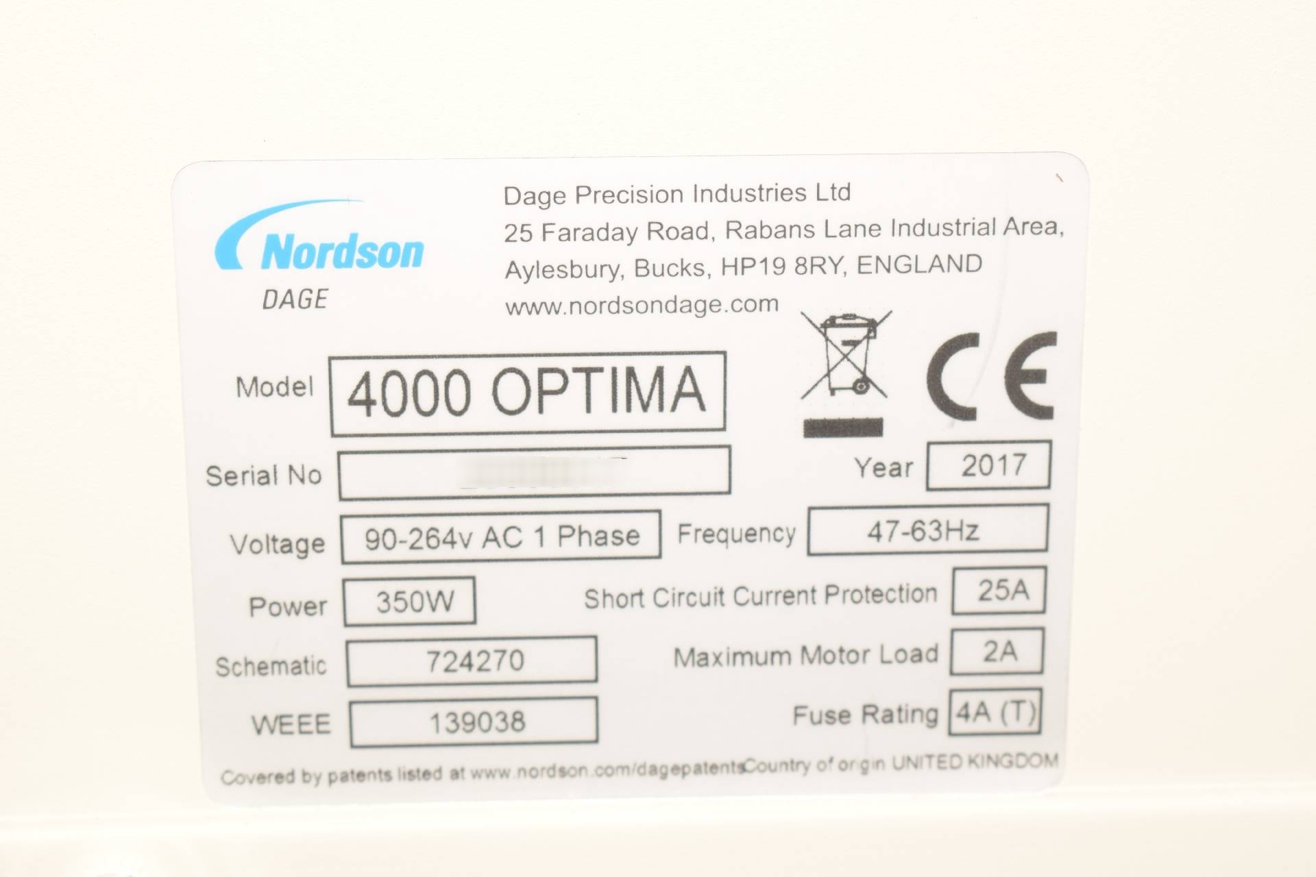 NORDSON / DAGE 4000 Optima Bonder used for sale price #293820445, 2017 ...