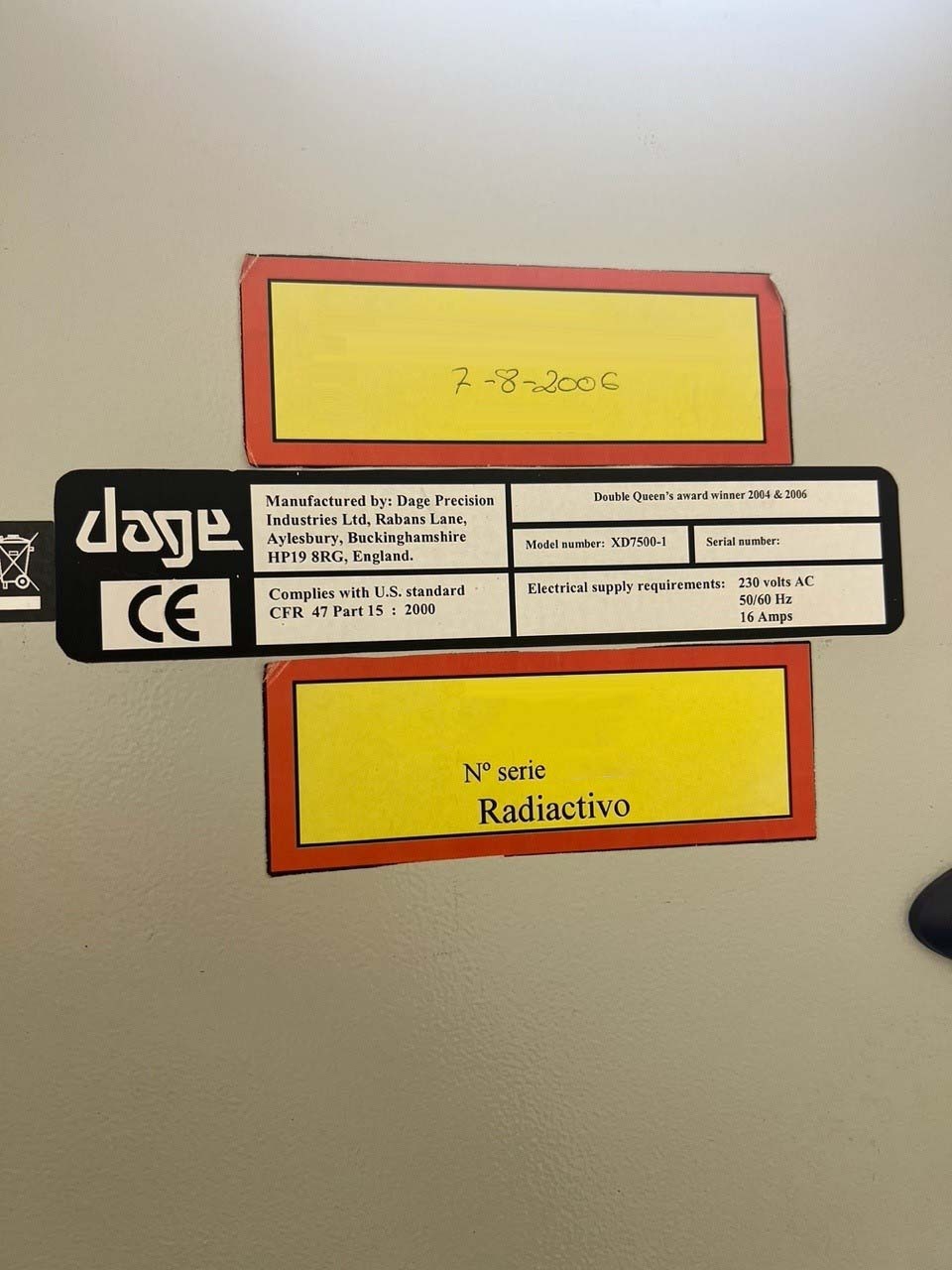 NORDSON / DAGE XD 7500VR 사용됨 판매용 가격 #293659987, > 구매 로부터 CAE