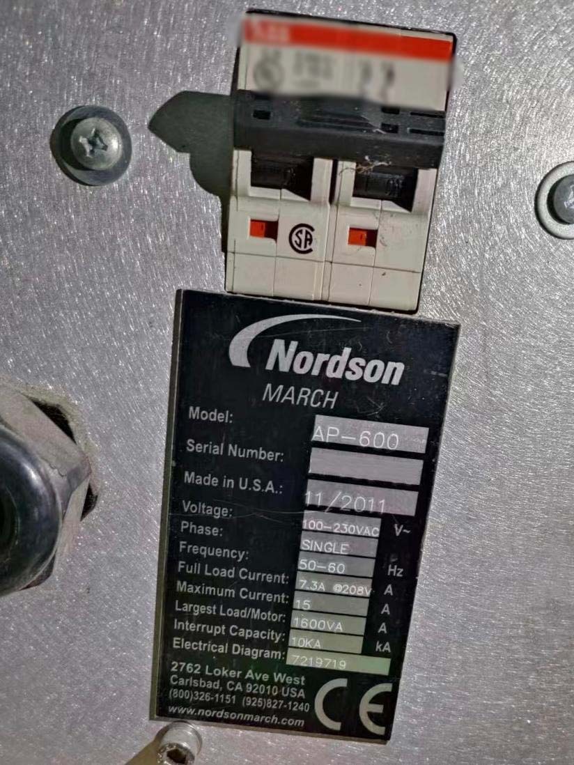 NORDSON / MARCH AP-600 Used for sale price #293598102, 2011 > buy from CAE