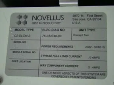 NOVELLUS CONCEPT 2 Dual Speed Reactor used for sale price #150686, 1999 ...