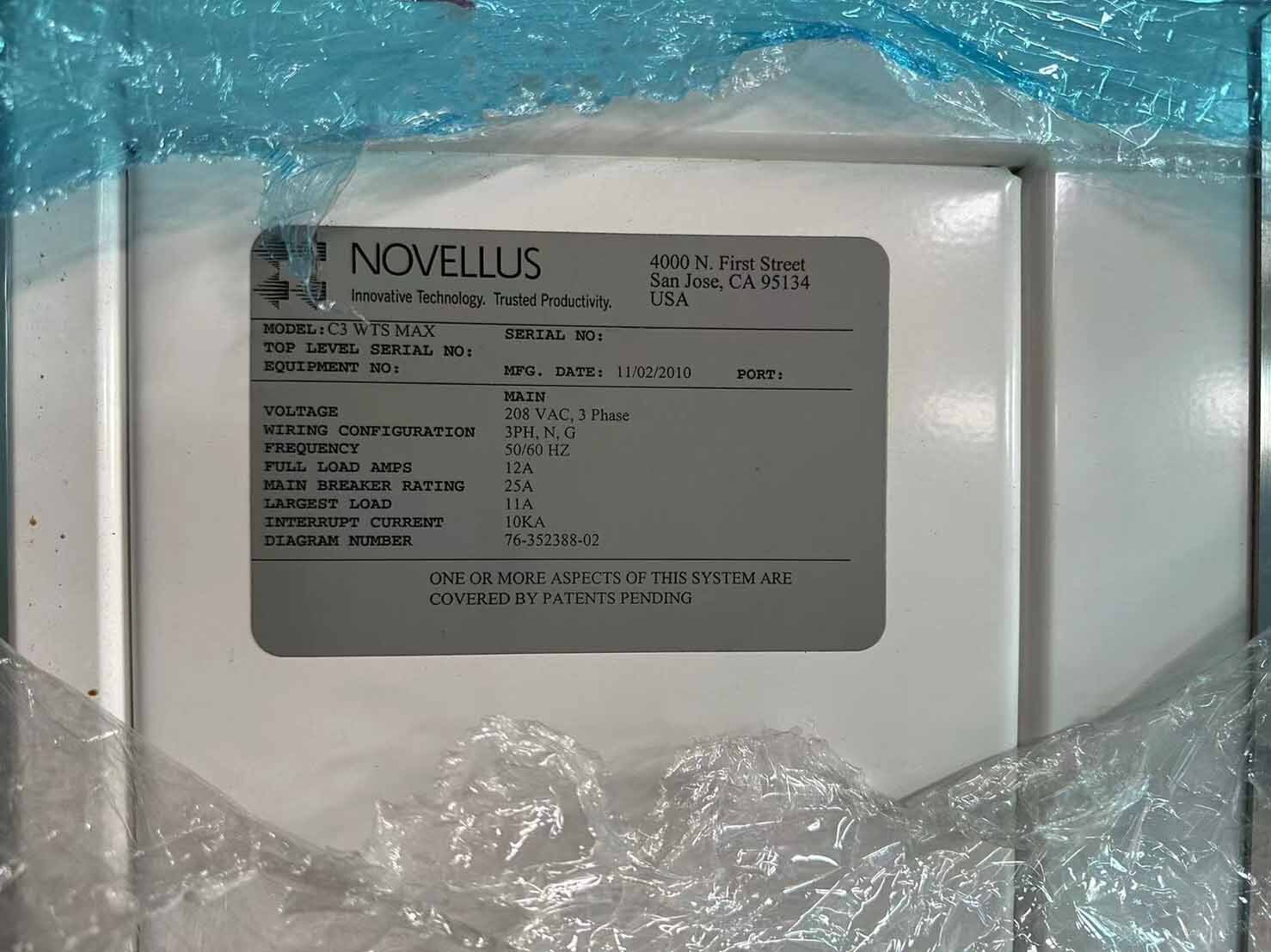 NOVELLUS Concept 3 Altus Used for sale price #293650605, 2010 > buy ...