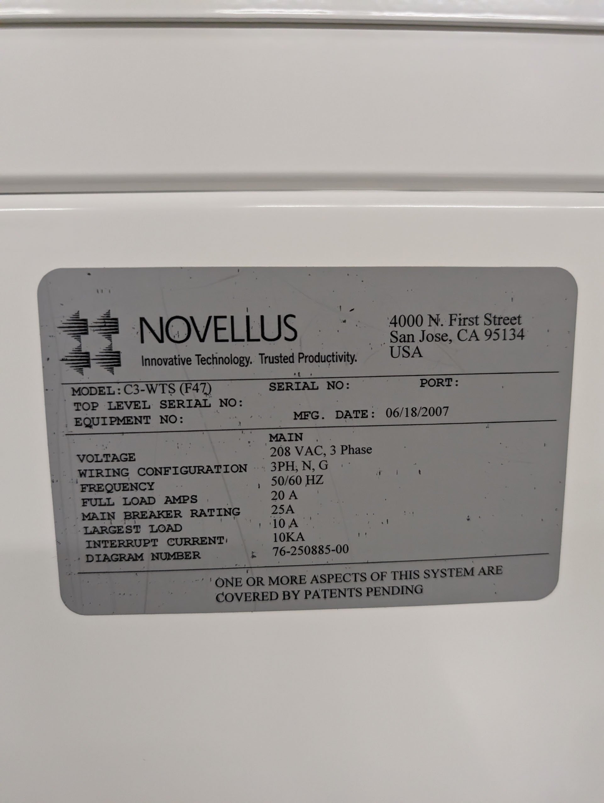 NOVELLUS Concept 3 Altus Reactor used for sale price #293767145, 2007 ...