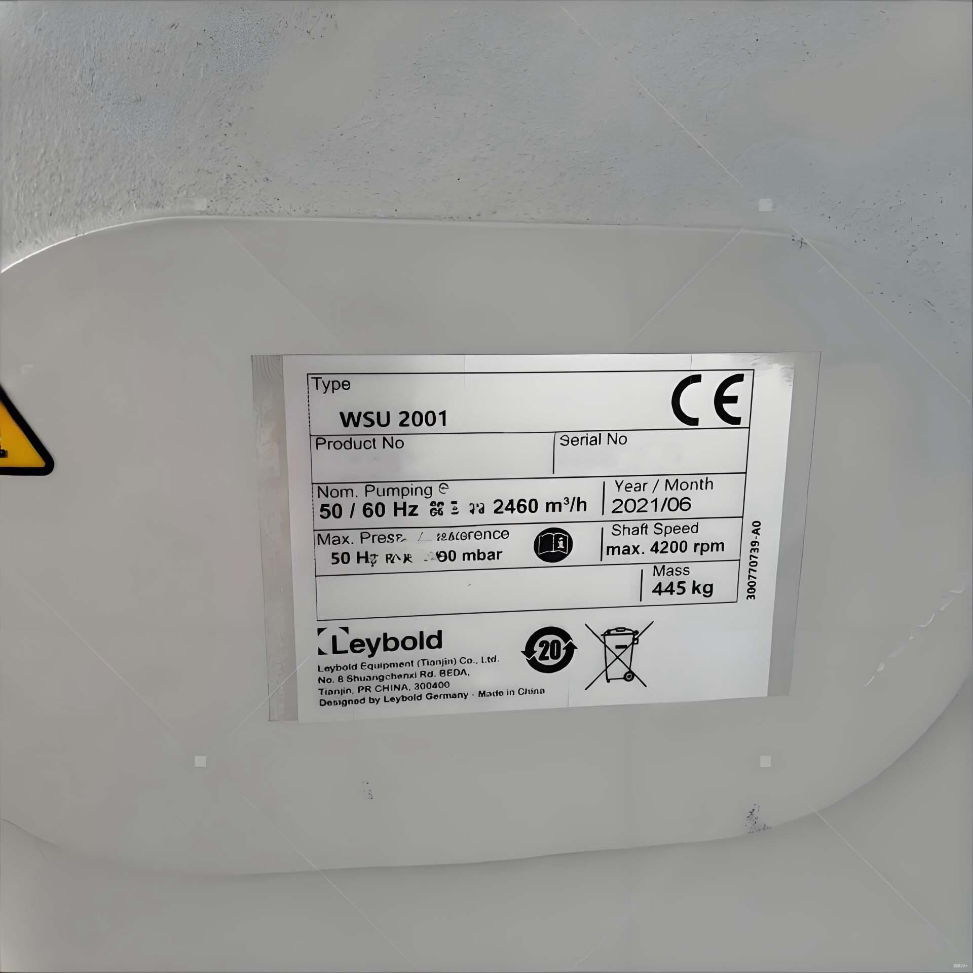 OERLIKON / LEYBOLD HERAEUS SV630BF Pump used for sale price #293805108 ...