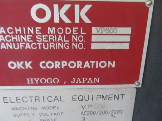 OKK VP 600 Machine Tool used for sale price #293811234, 2013 > buy from CAE