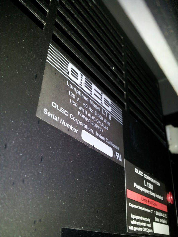 OLEC AX 28 Exposure System used for sale price #165734 > buy from CAE