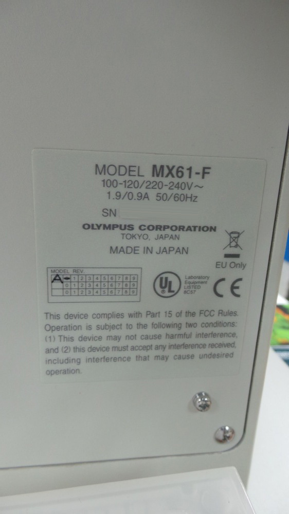 OLYMPUS MX61-F Microscope used for sale price #9047385 > buy from CAE