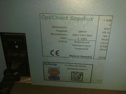 OPTICHECK ScanBox used for sale price #177411, 2004 > buy from CAE