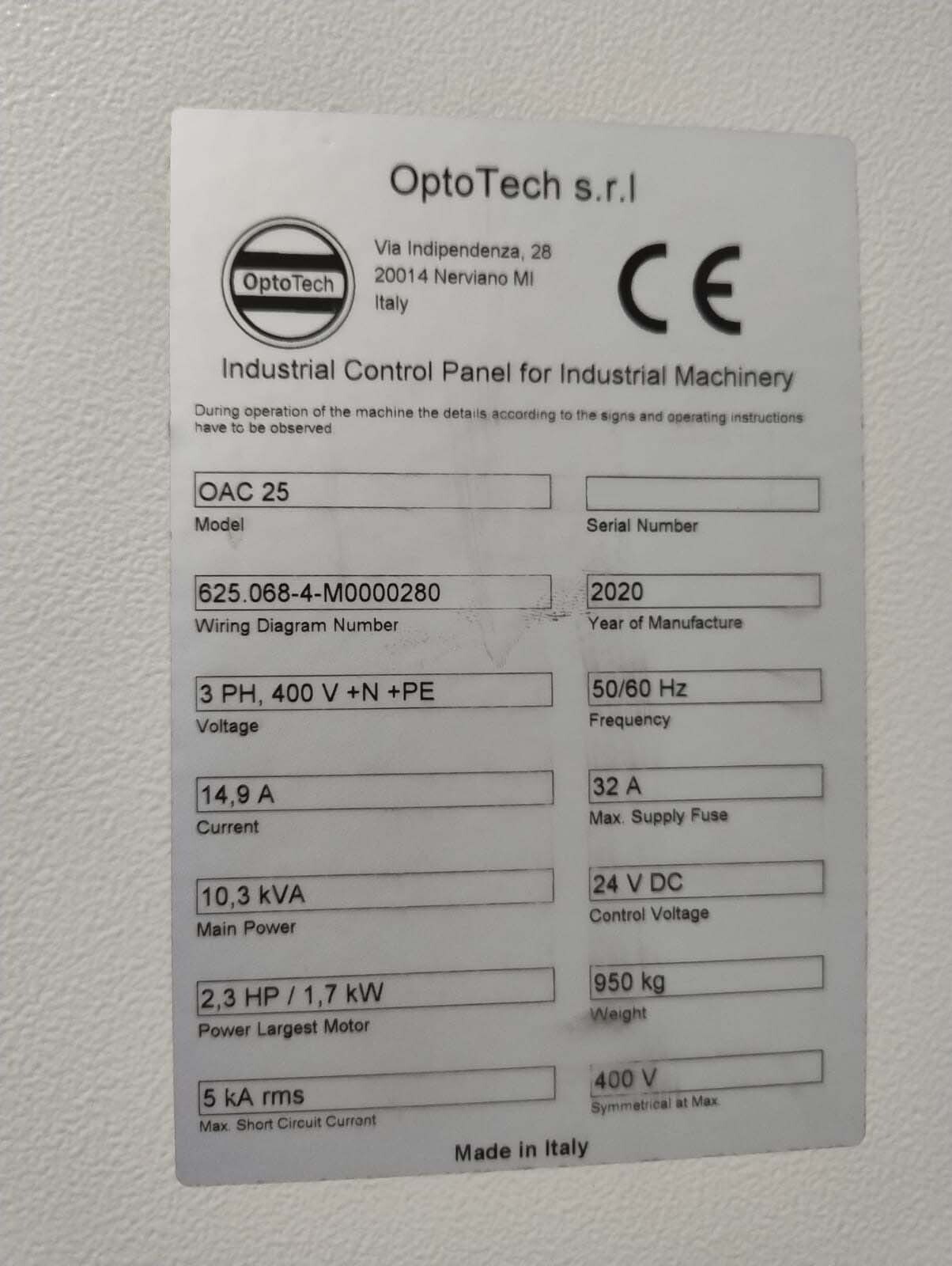 OPTOTECH OAC 25 Photoresist used for sale price #293796062, 2020 > buy ...