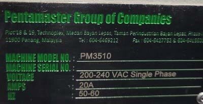 PENTAMASTER PM3510 Handler used for sale price #293591448, 2012 > buy from CAE