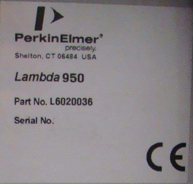 PERKIN ELMER Lambda 950 Used for sale price #293624696, > buy from CAE