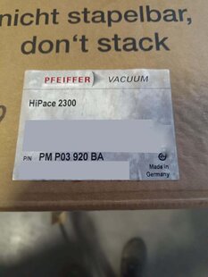 PFEIFFER HiPace 2300 パンプ はセール価格 #293808522 で使用されています > CAE から購入