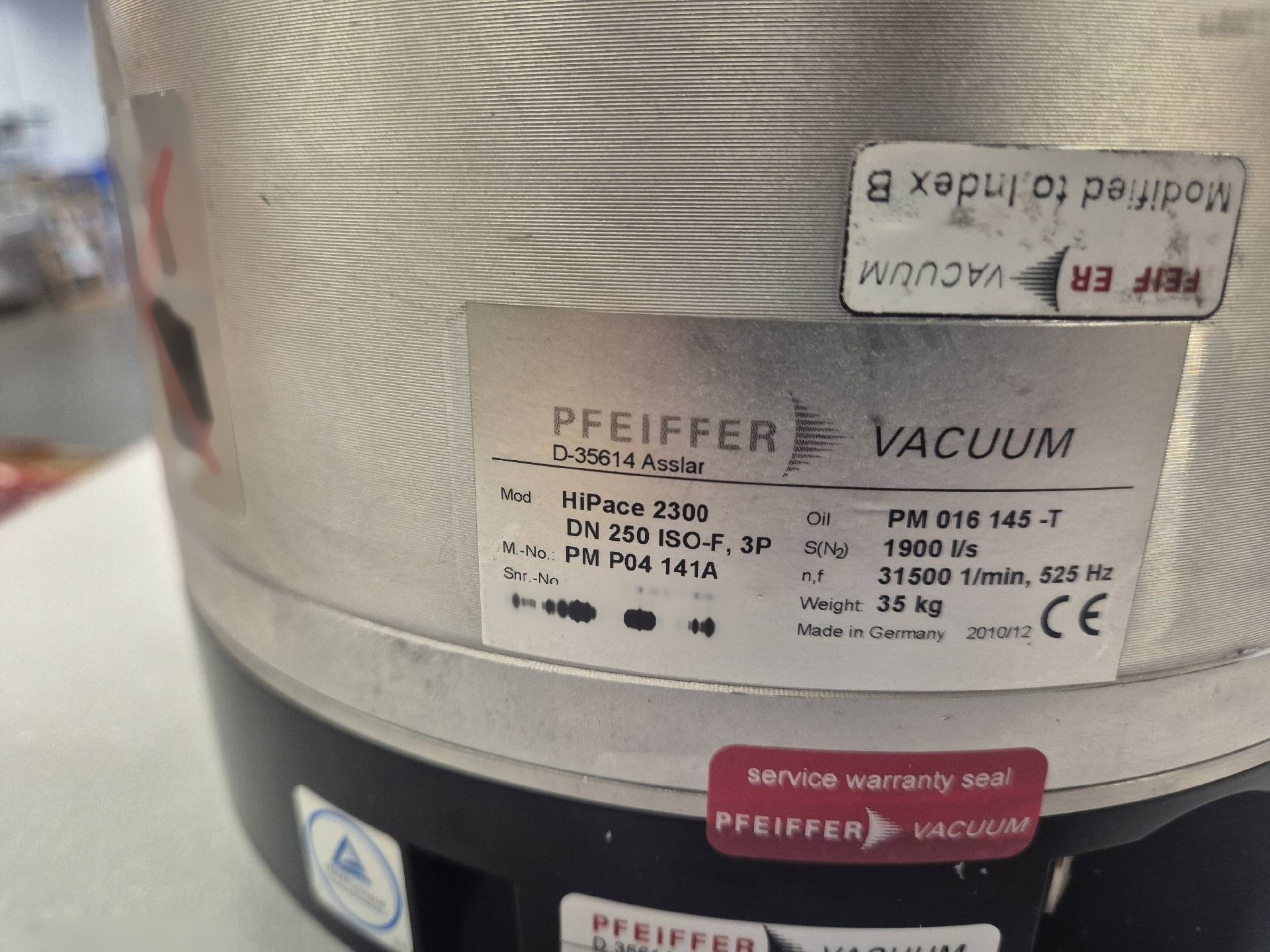 PFEIFFER HiPace 2300 Pump used for sale price #293819402, 2010-2014 ...